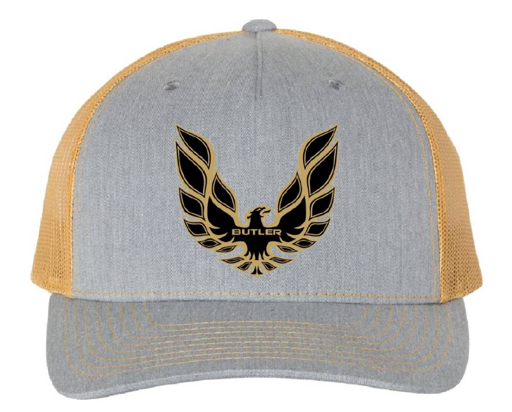 Butler Performance - Butler Performance Trans Am 5 Panel Hat, Grey/Gold ...
